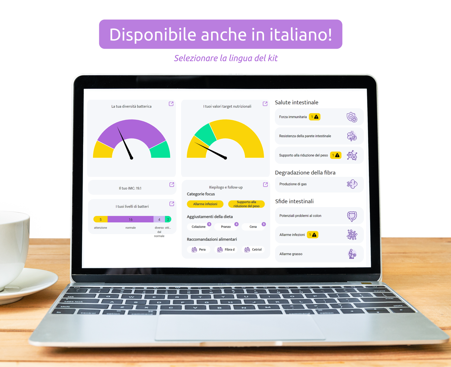 Gut microbiome test kit with nutritional advice – InnerBuddies