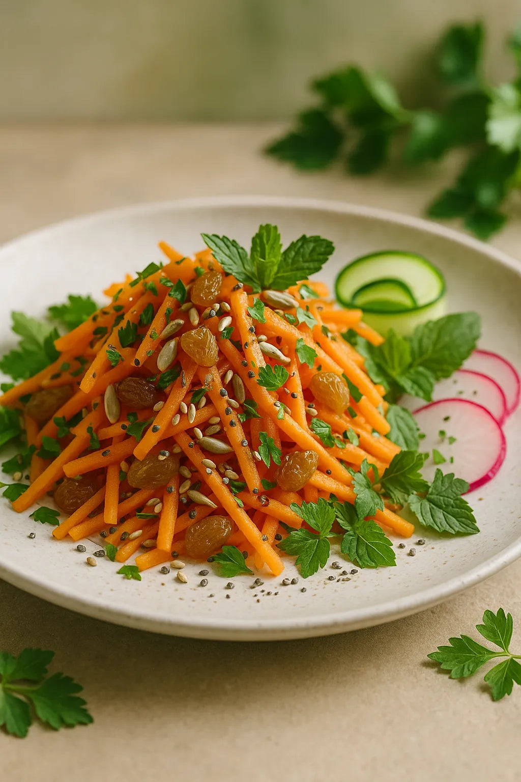 Carrot Salad with Raisins and Sunflower Seeds – InnerBuddies